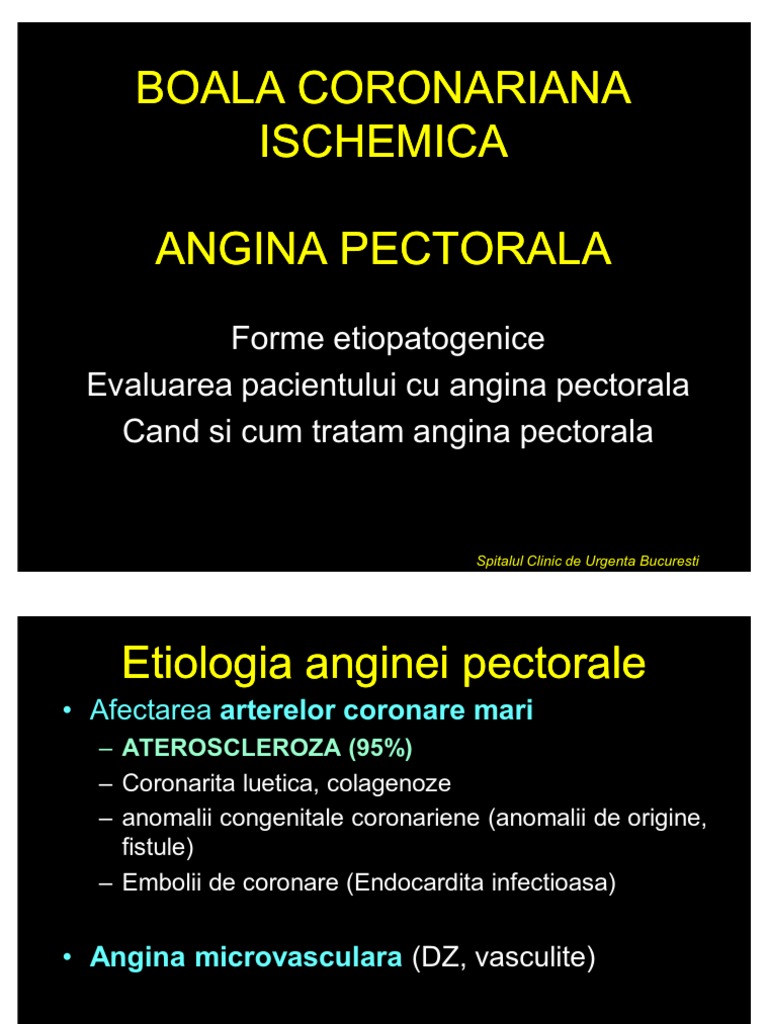 Angina Pectorala | PDF