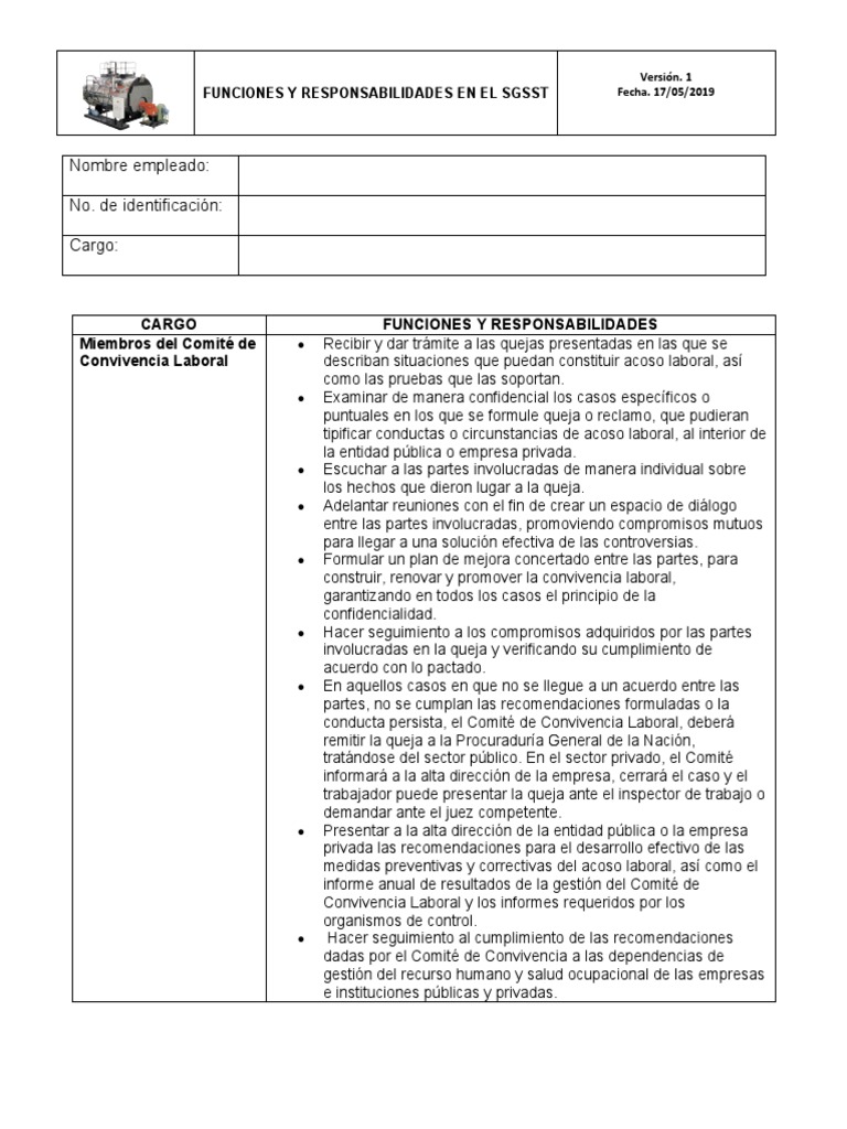 2.2. Funciones y Responsabilidades CCL | PDF