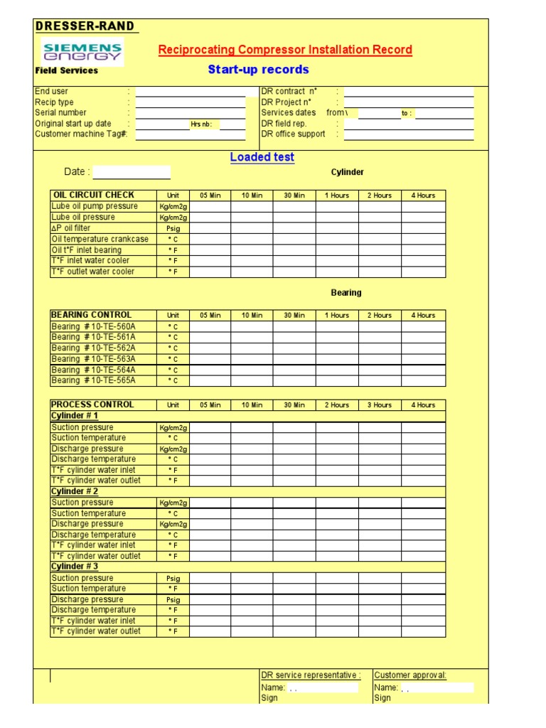 Load Test Log Sheet | PDF | Pump | Mechanical Engineering