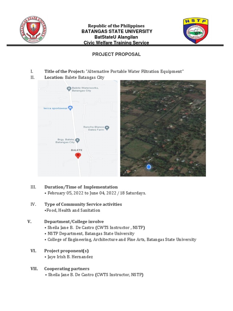 Cwts-Project Proposal | PDF | Water | Water Purification