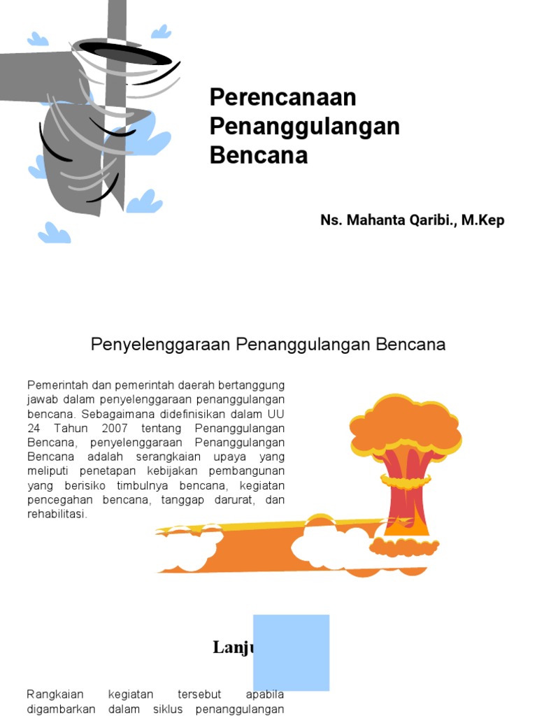 Perencanaan Penanggulangan Bencana | PDF