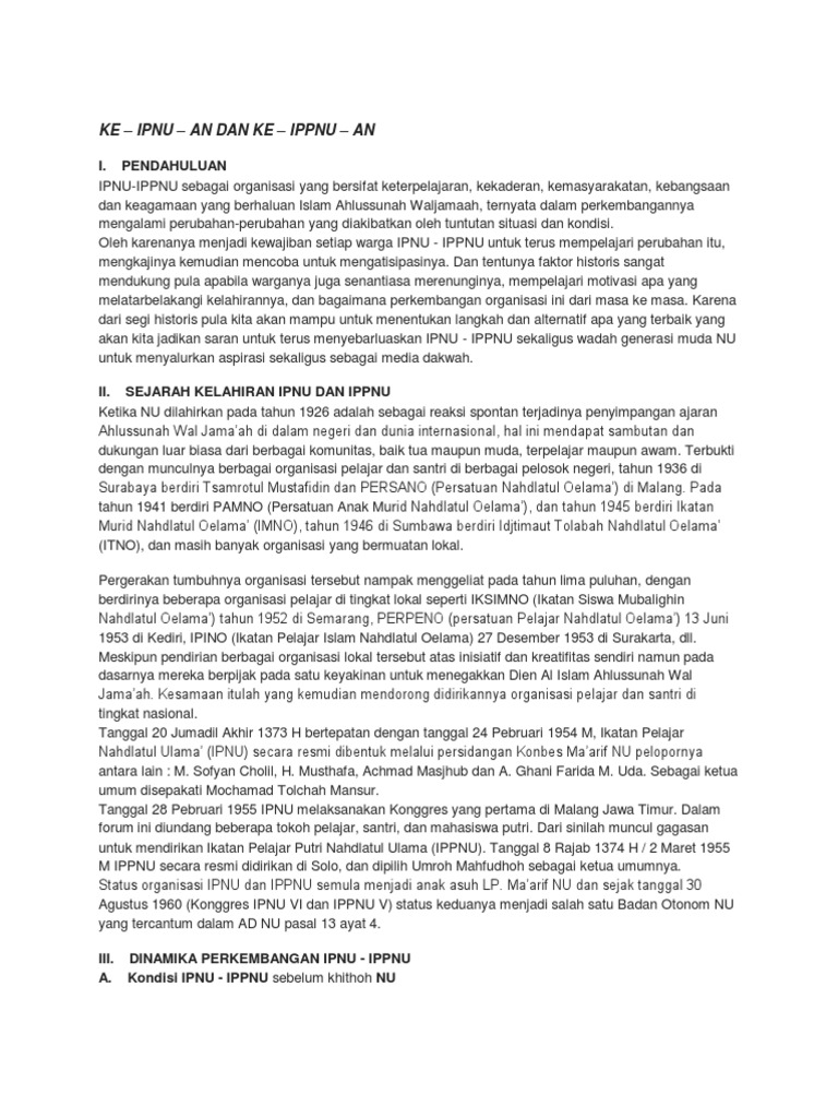 Ipnu Ippnu | PDF