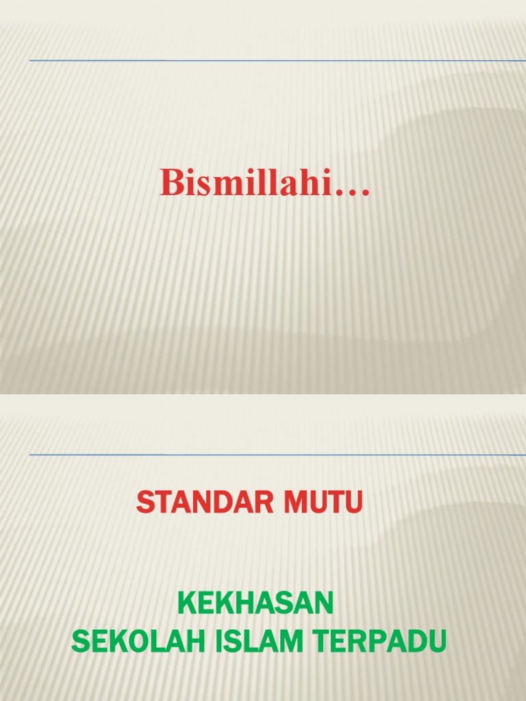 Standar MUTU | PDF