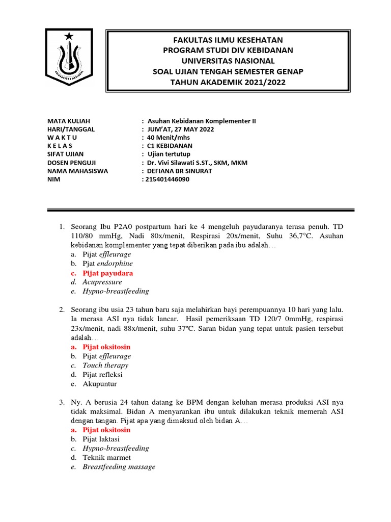 Soal Uts | PDF