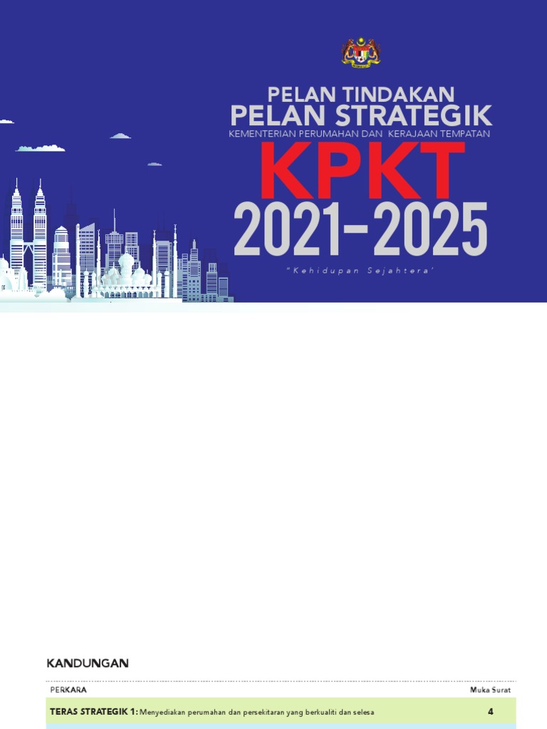 E-Book - PELAN TINDAKAN PELAN STRATEGIK KPKT | PDF