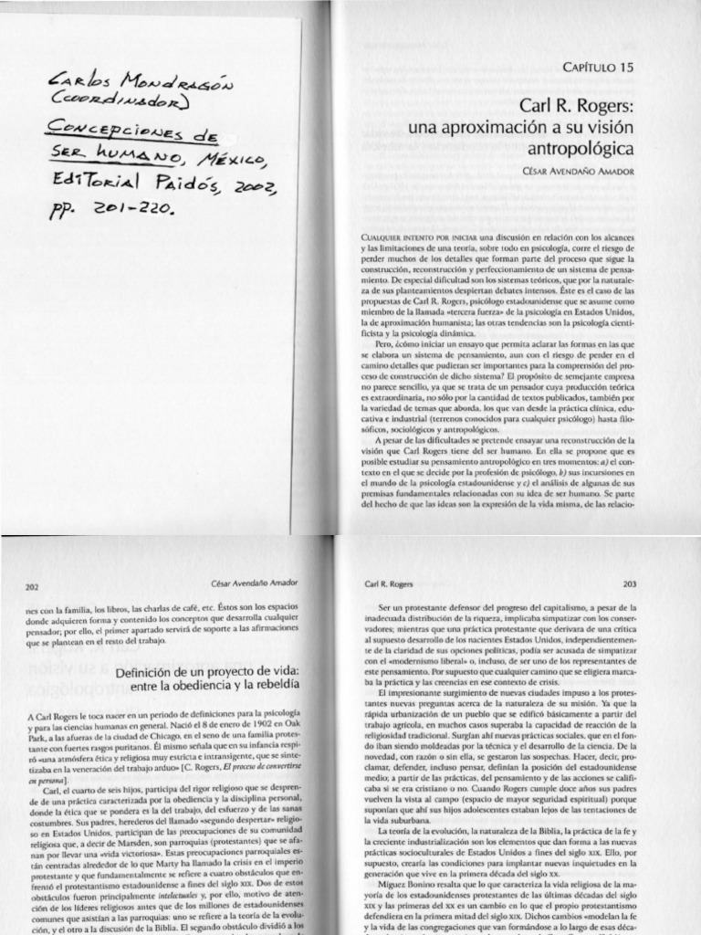 17 Cesar Avendaño - Rogers - Una Aproximacion A Su Vision Antropologica ...