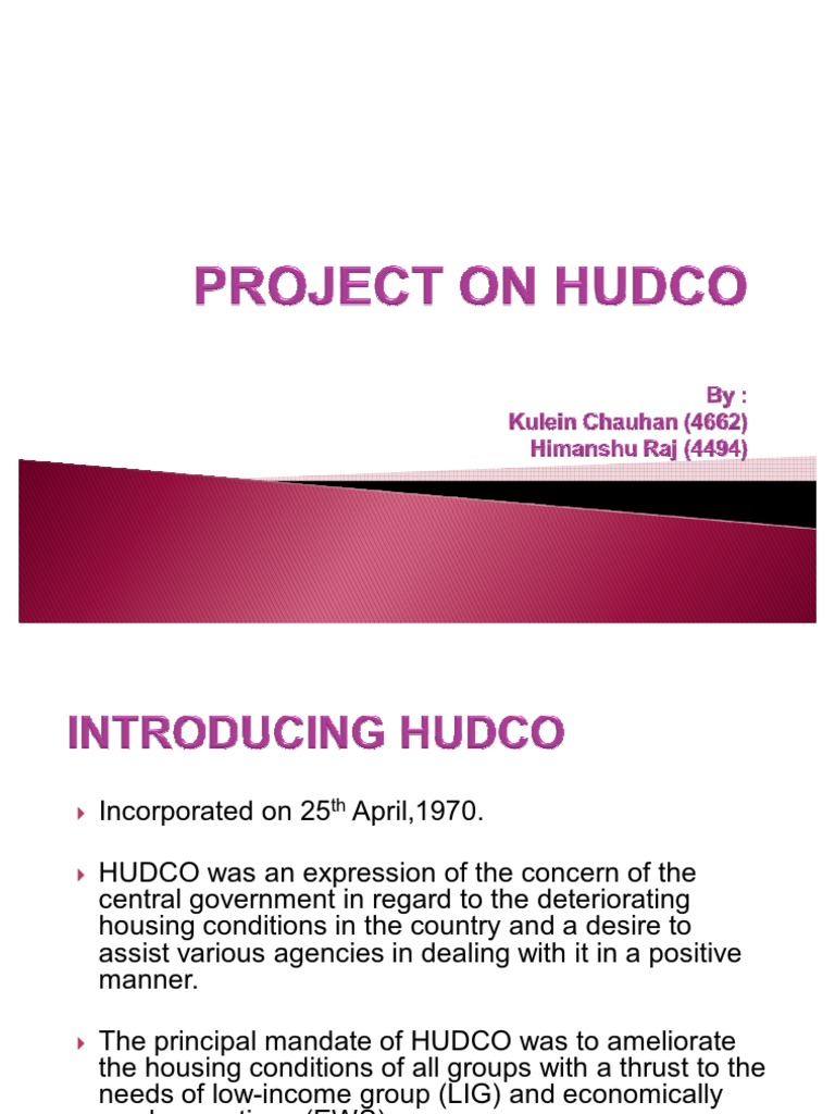 HUDCO's role in housing development | PDF | Poverty | Poverty ...