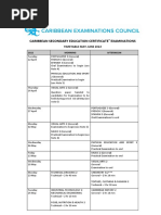 JC Written Exams Timetable 2025 | PDF | Qualifications