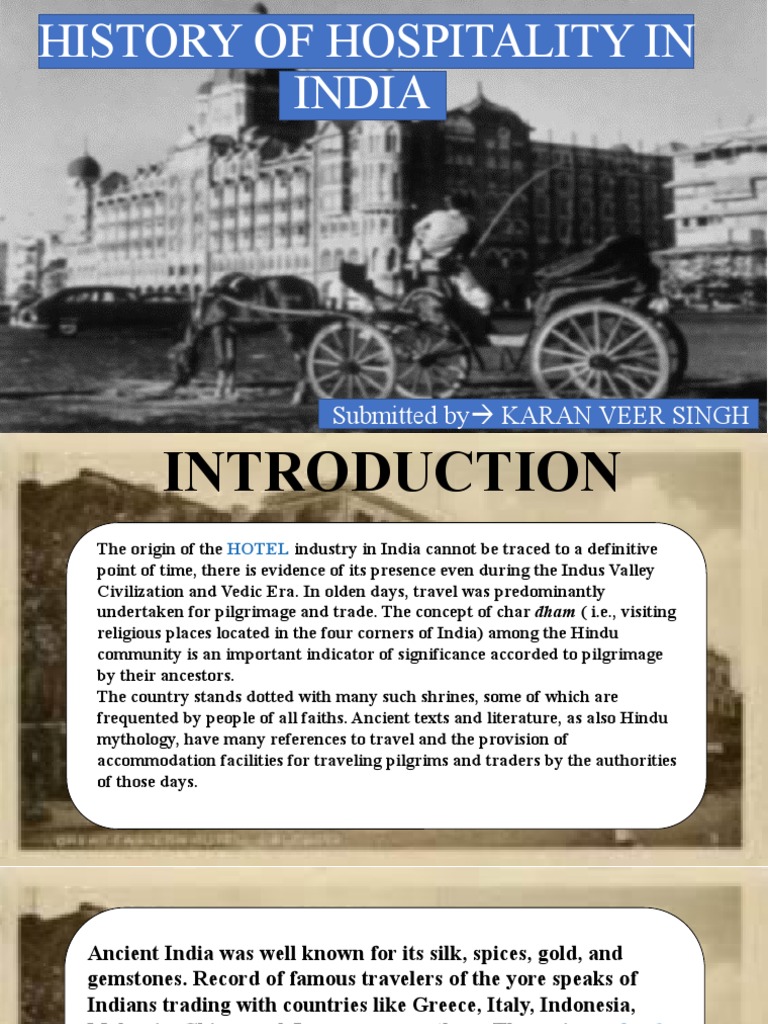 History of Hospitality in India | PDF | Hotel