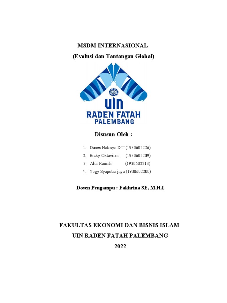 MSDM Internasional (Evolusi Dan Tantangan Global) | PDF