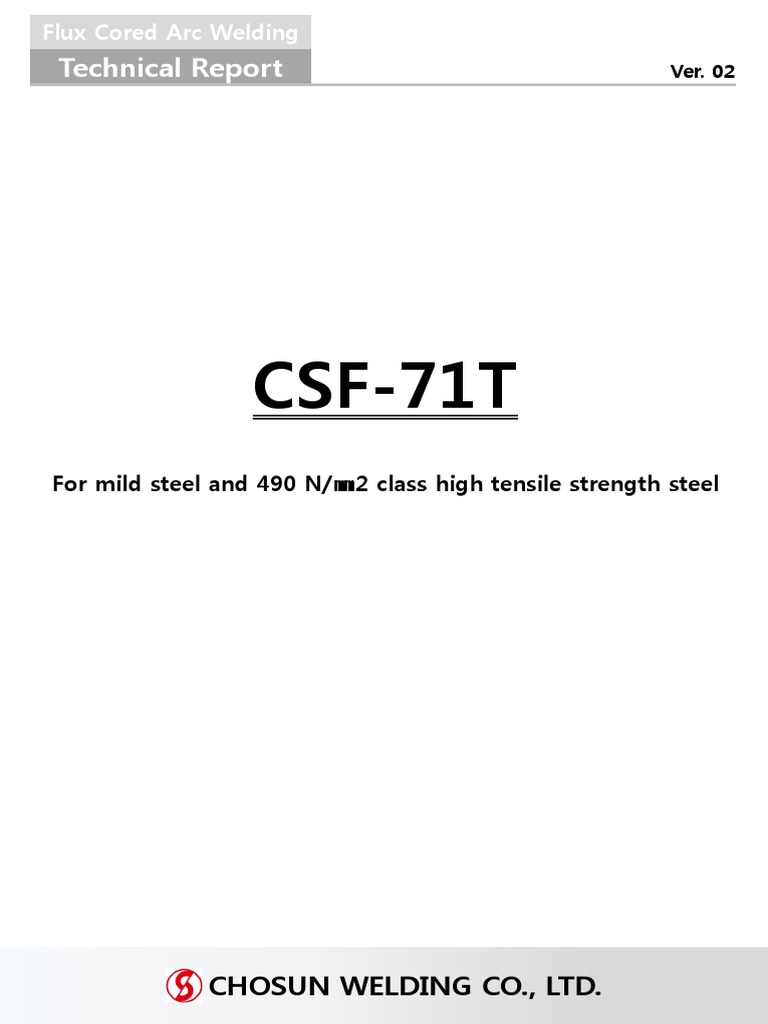 CSF-71T Technical Report EN - V2 | PDF | Construction | Welding
