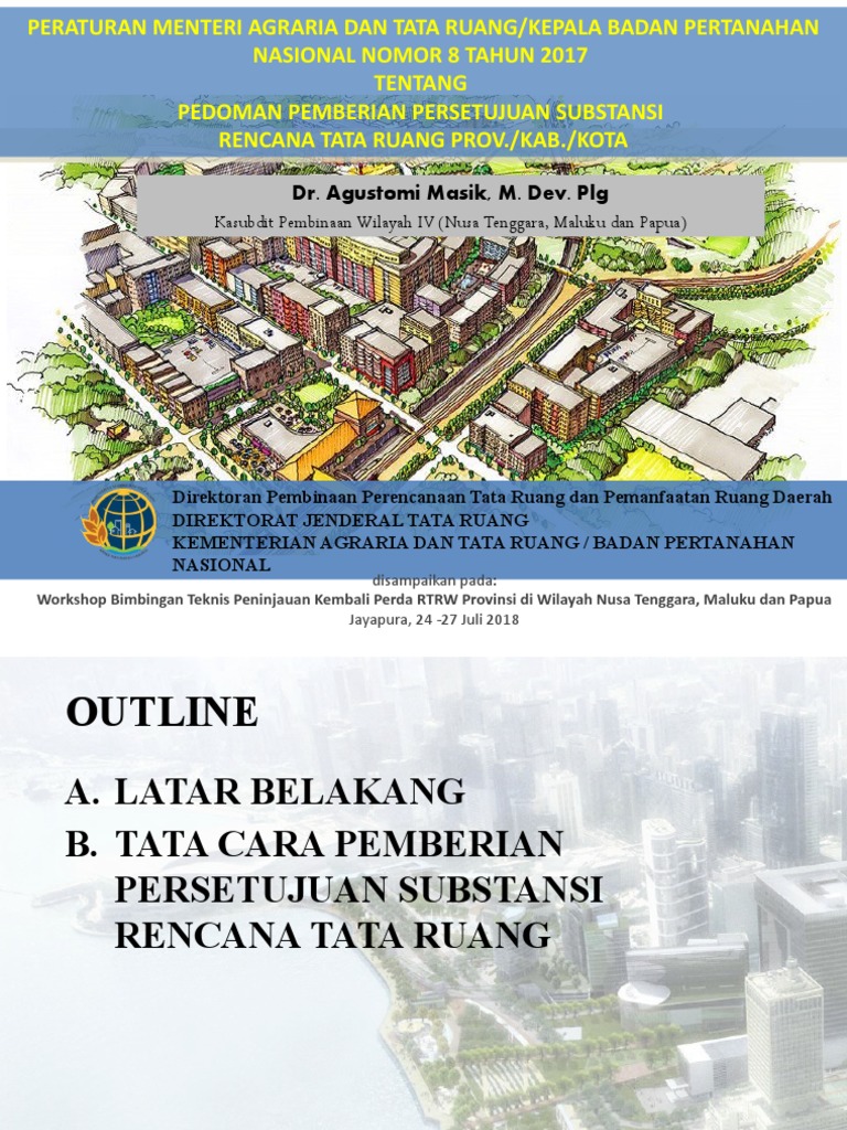 Pedoman Persetujuan Substansi RTR | PDF
