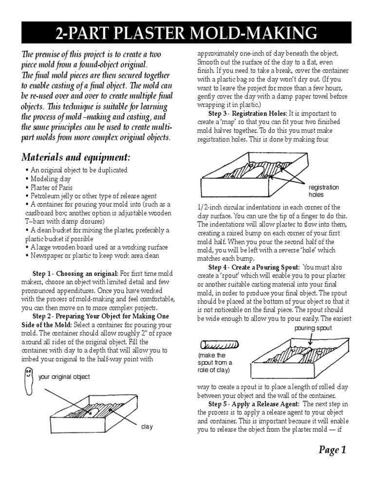 Mold-Making for Beginners | PDF | Plaster | Casting (Metalworking)