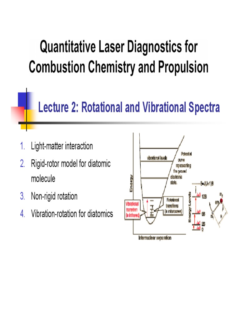 Lecture 2: Rotational and Vibrational Spectra | PDF | Diatomic Molecule ...
