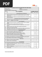 Retractable Fall Arrestor -Block Inspection checklist-TATA | PDF