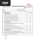 Welding Inspection Checklist.. | PDF | Welding | Construction