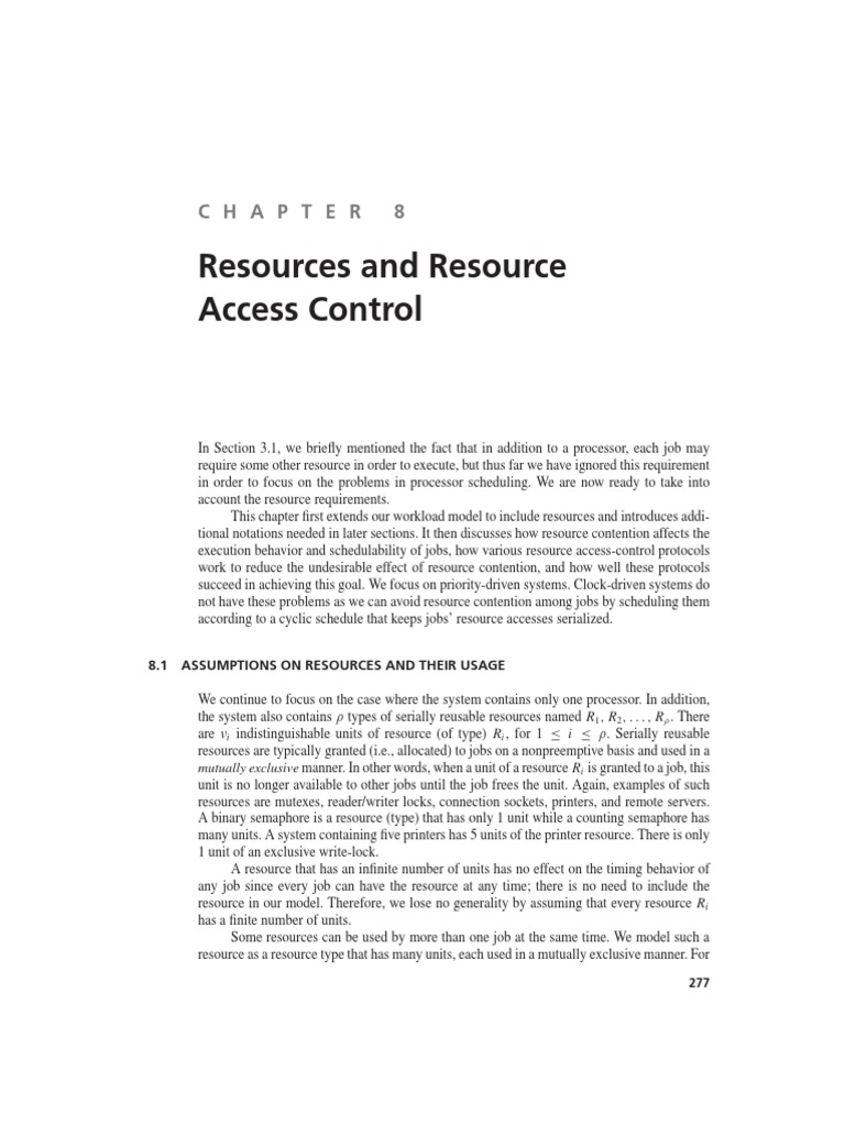 Resource Access Control | PDF | Scheduling (Computing) | Vertex (Graph Theory)