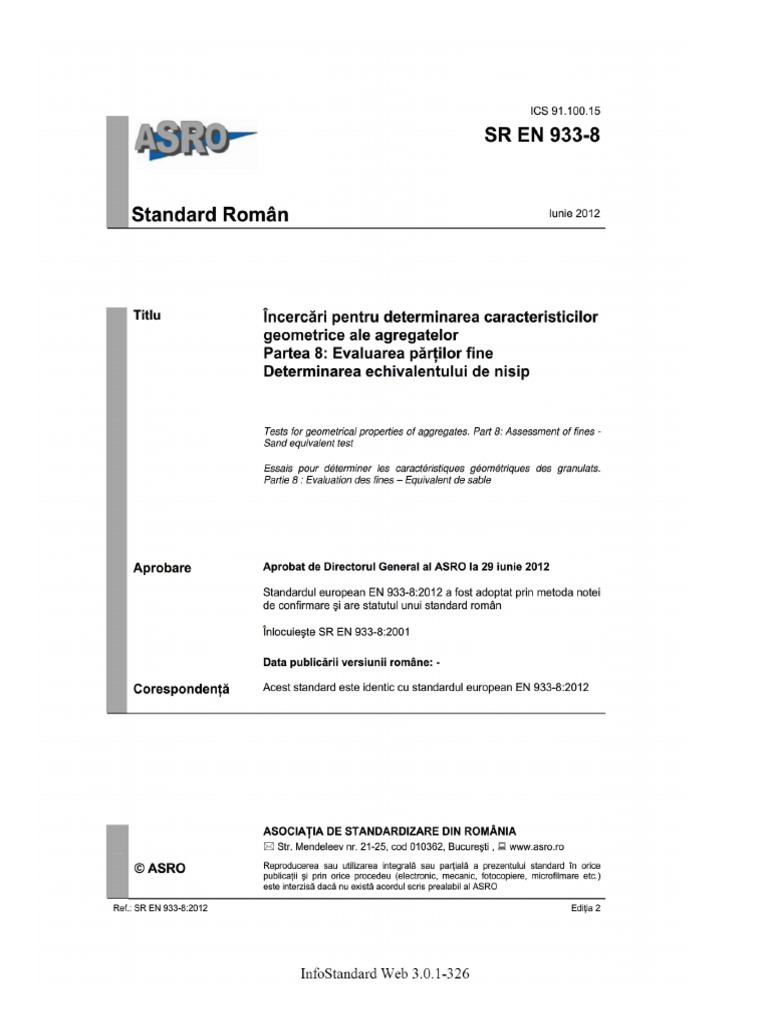 SR en 933-8 2012 | PDF