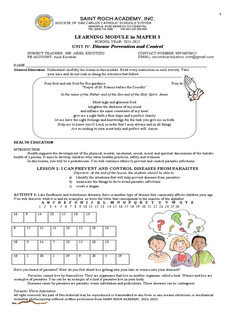 Mapeh 3 | PDF | Parasitism | Prayer