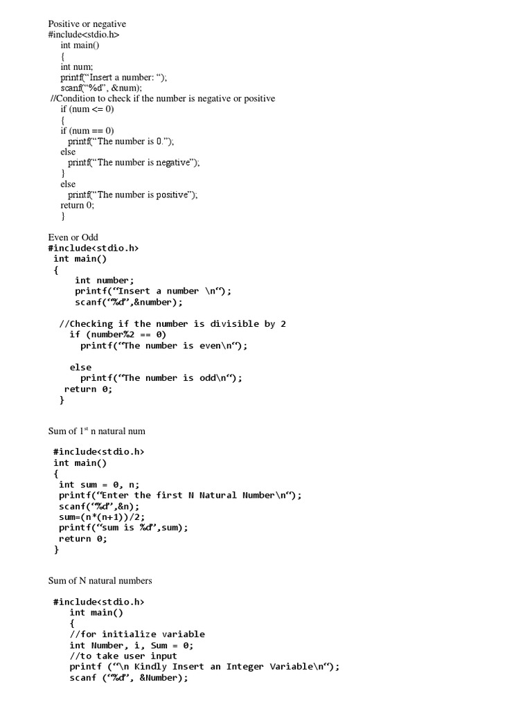 100 Codes | PDF | Elementary Mathematics | Computer Programming