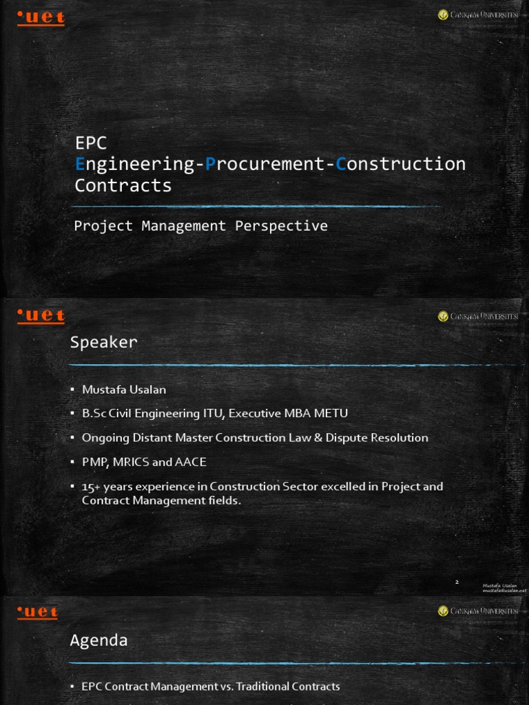 EPC Contracts - Project Management Perspective Rev02 | PDF | General ...