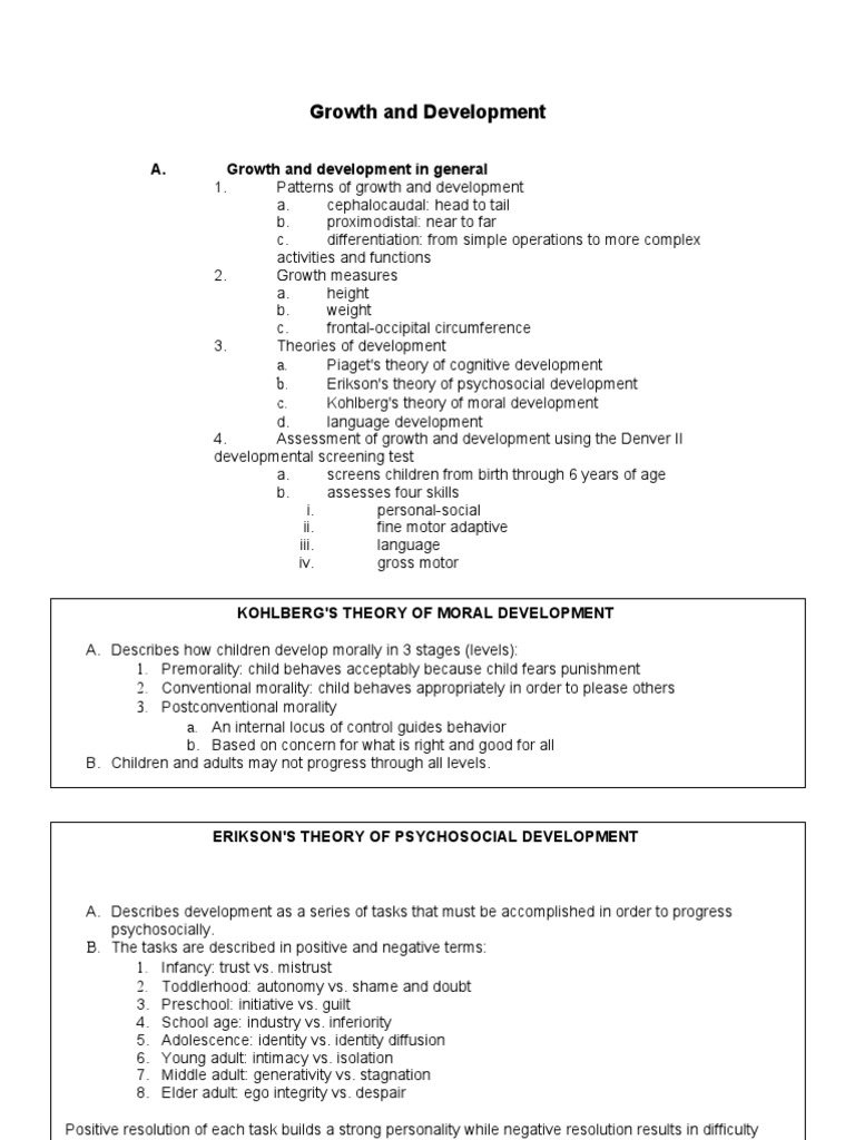 Understanding Growth and Development Stages | PDF | Puberty | Thought