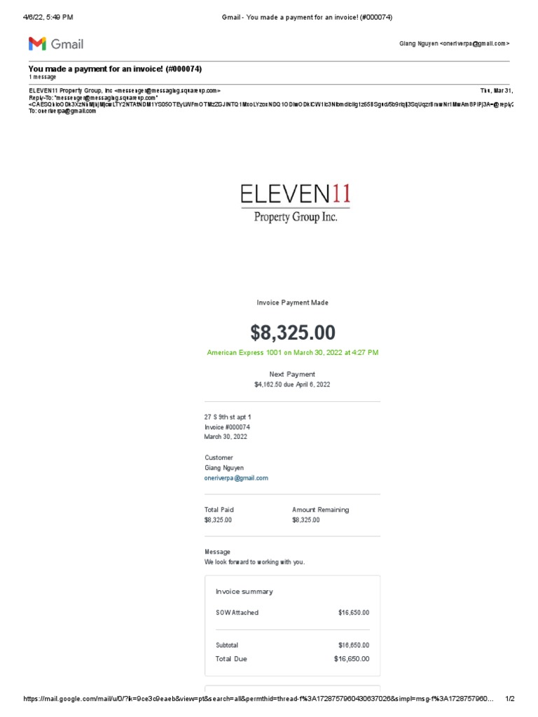 (#000074) - 1st Payment | PDF