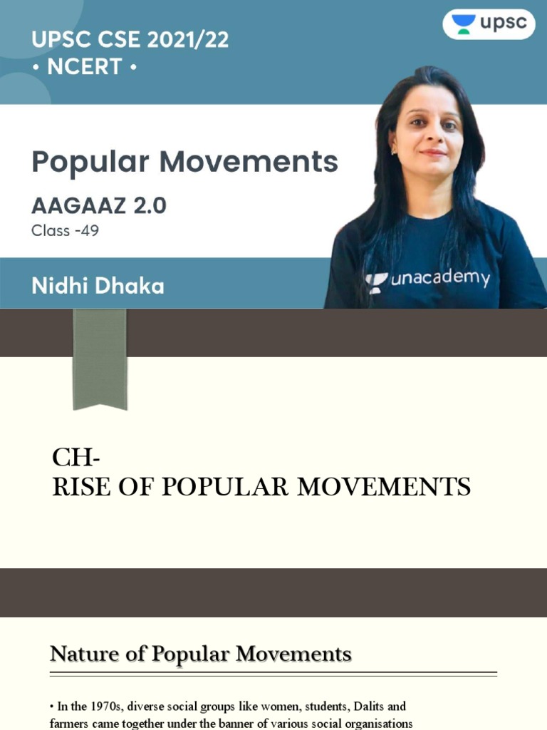 Class 12 Popular Movements | PDF | Dalit