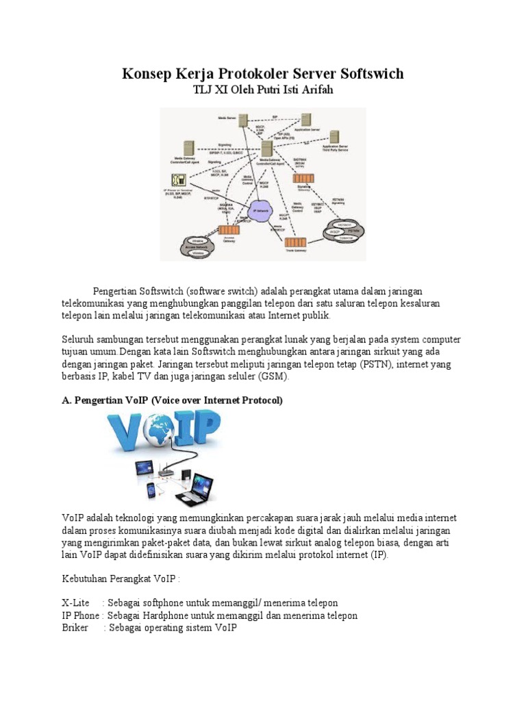 Konsep Kerja Protokoler Server Softswich | PDF