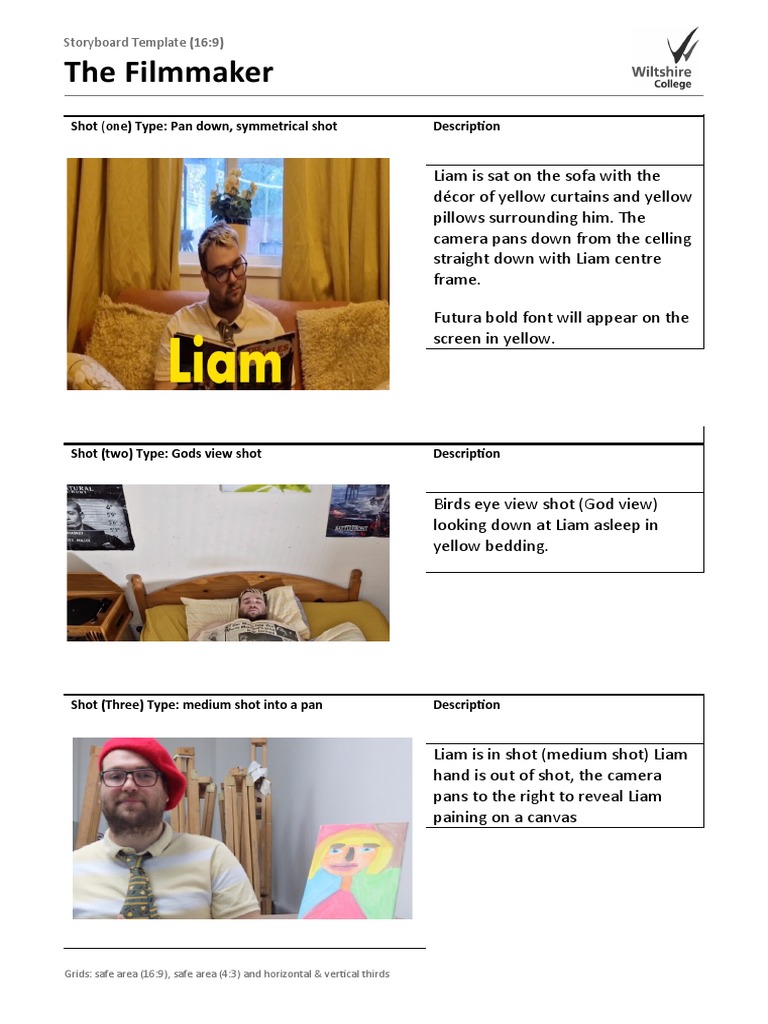 Storyboard Shot List | PDF