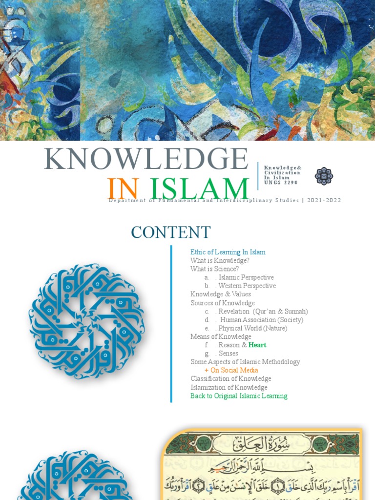Knowledge in Islam: Its Sources, Means and Classification | PDF | Knowledge