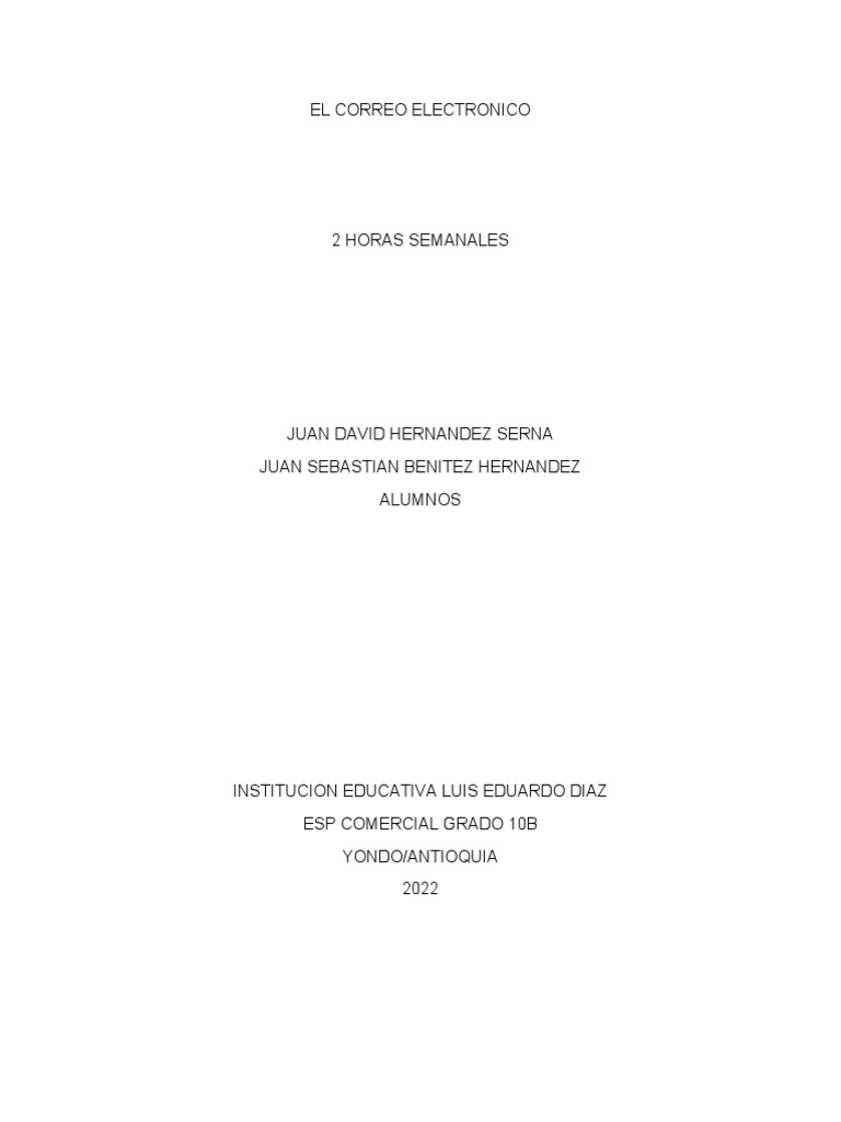 El Correo Electronico 10b - Comercial | PDF | Comunicación por medio de ...