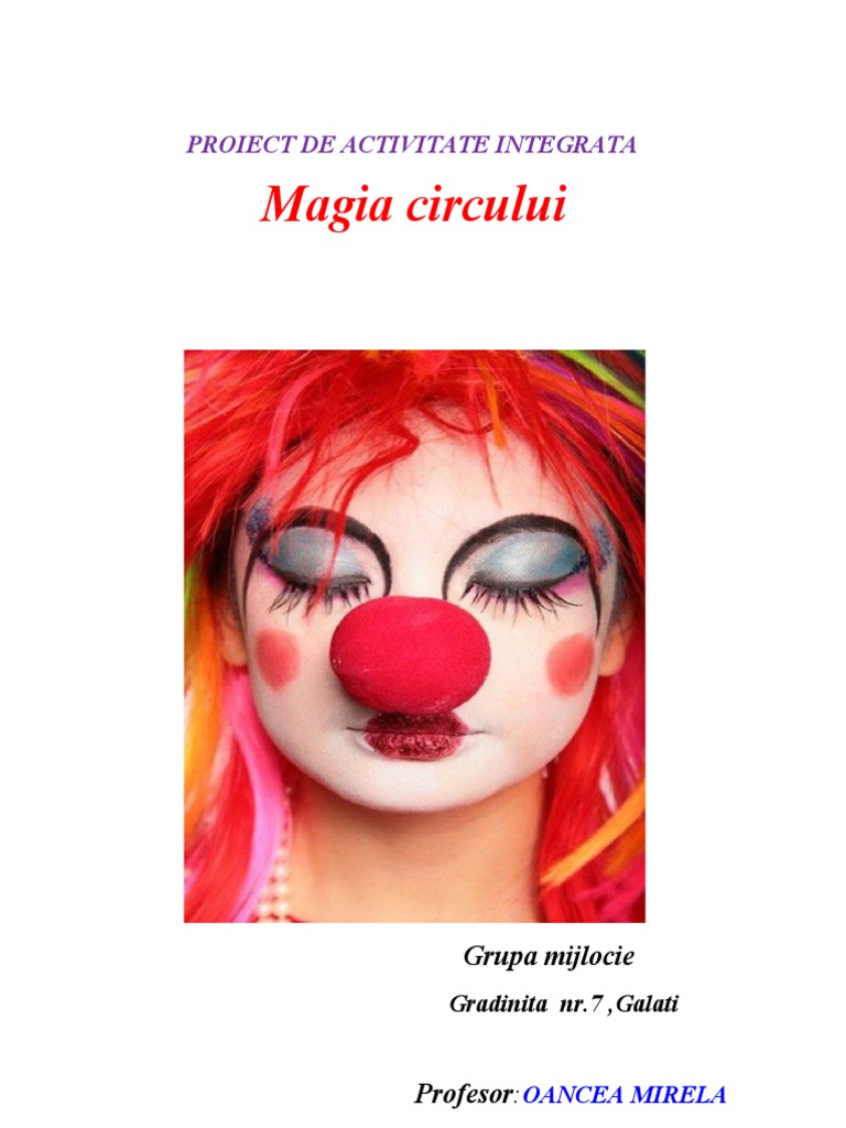 Proiect Activitate La Circ | PDF