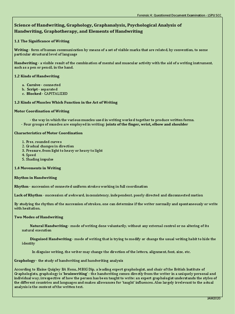 Science of Handwriting | PDF | Graphology | Letter Case