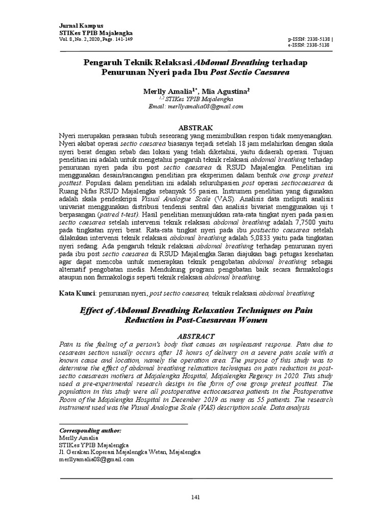 Jurnal Sectio Caesarea | PDF