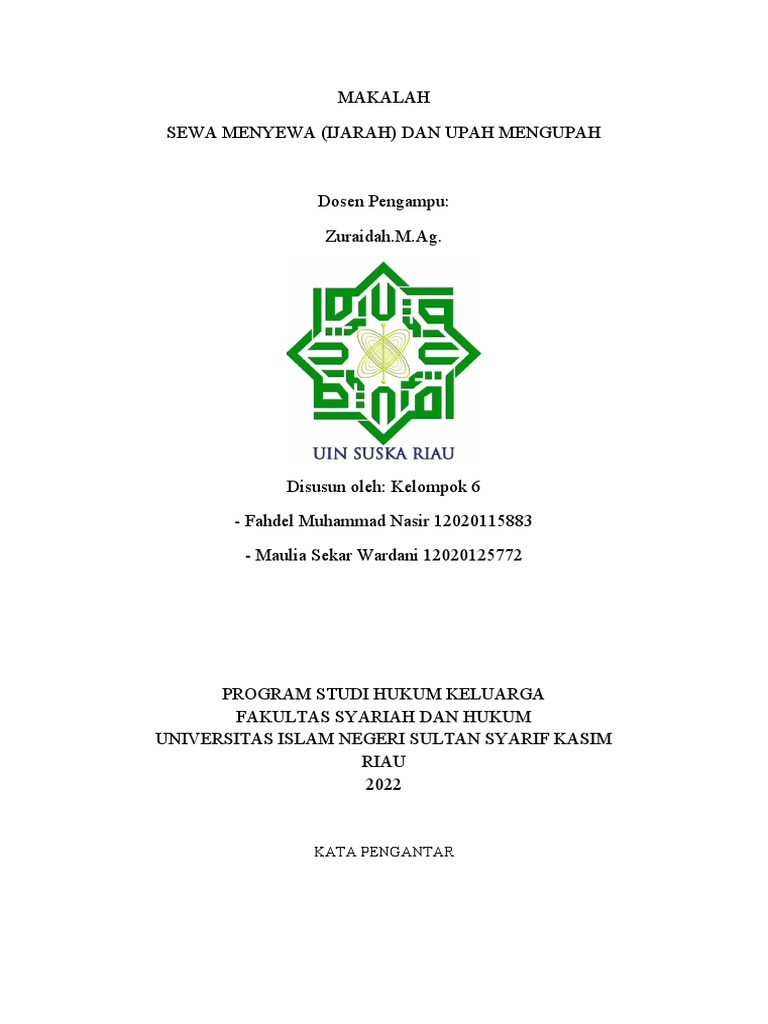 Kel.6 Fiqh Muamalah | PDF | Agama & Spiritualitas