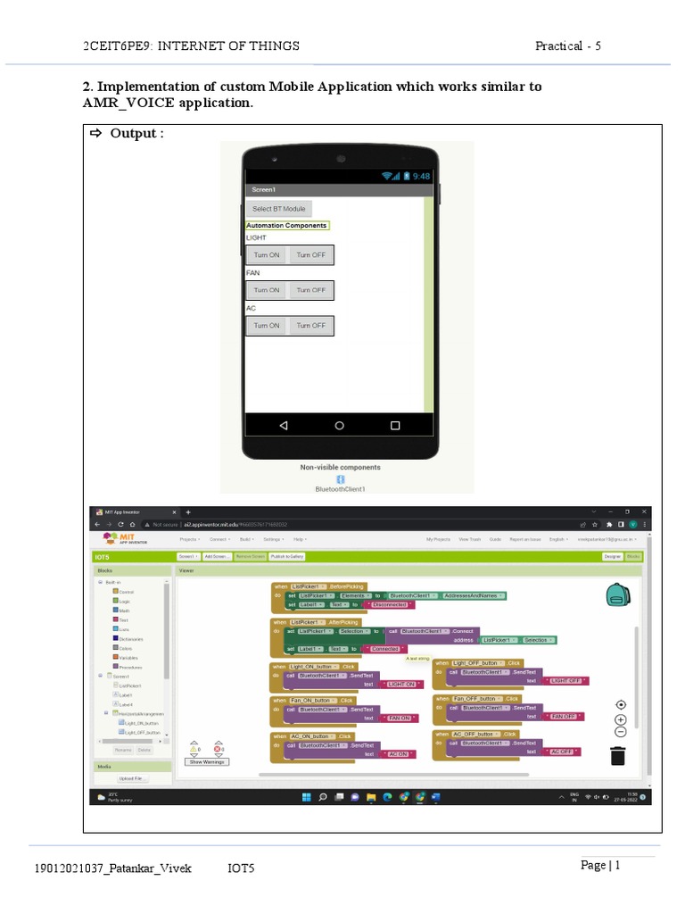 Output:: 2. Implementation of Custom Mobile Application Which Works ...