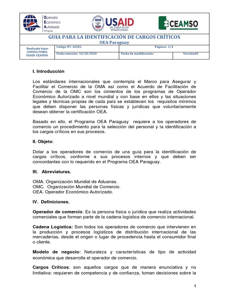 Guía para Identificar Cargos Críticos | PDF | Logística | Organización ...