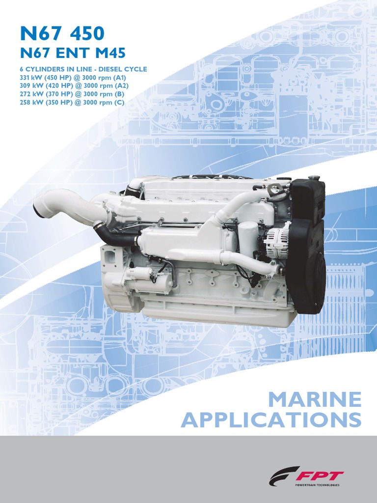 N67 ENT M45 Marine Diesel Engine Specs | PDF | Diesel Engine | Engines