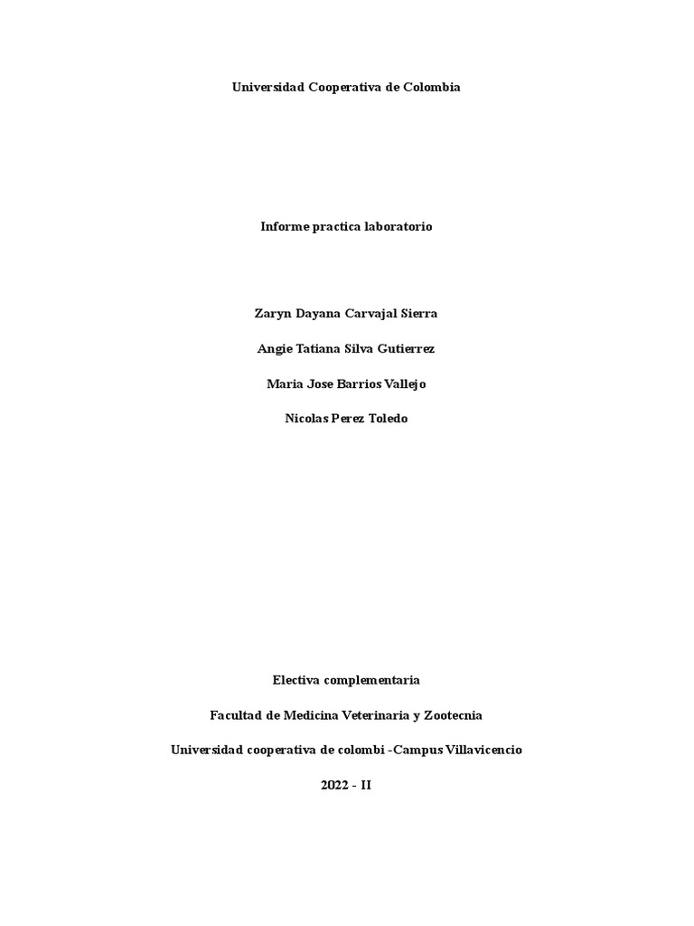 Informe Electiva | PDF | Adn | Electroforesis