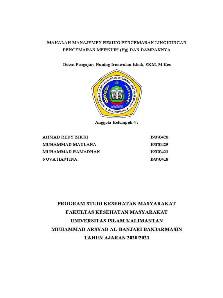 Presentasi Makalah MRPL Kelompok 4 Merkuri | PDF