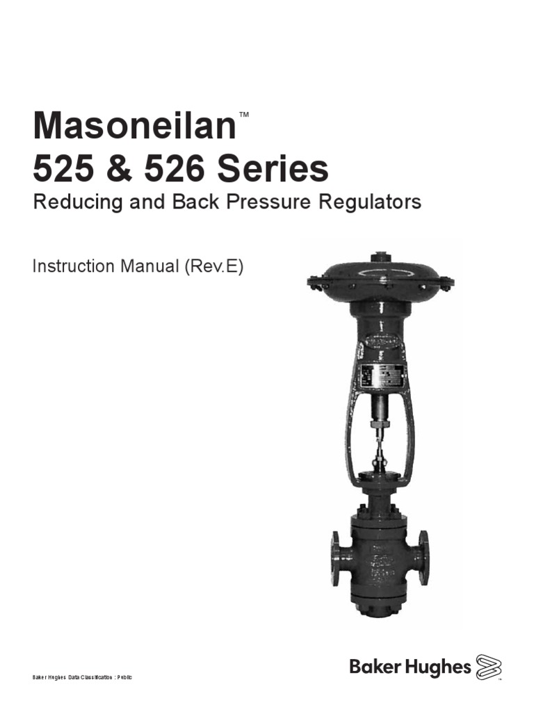 Masoneilan 525 & 526 Series: Reducing and Back Pressure Regulators ...