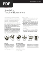 Nuflo Liquid Turbine Flow Meters Datasheet | PDF | Flow Measurement | Turbine