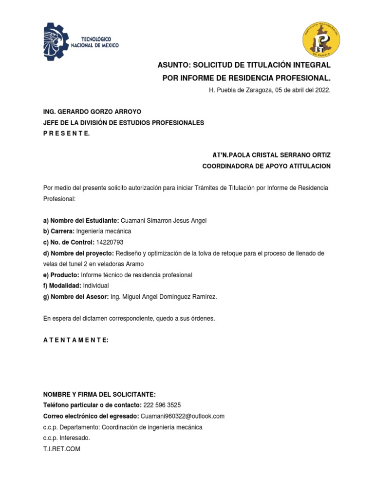 Informe de Residencia Profesional | PDF