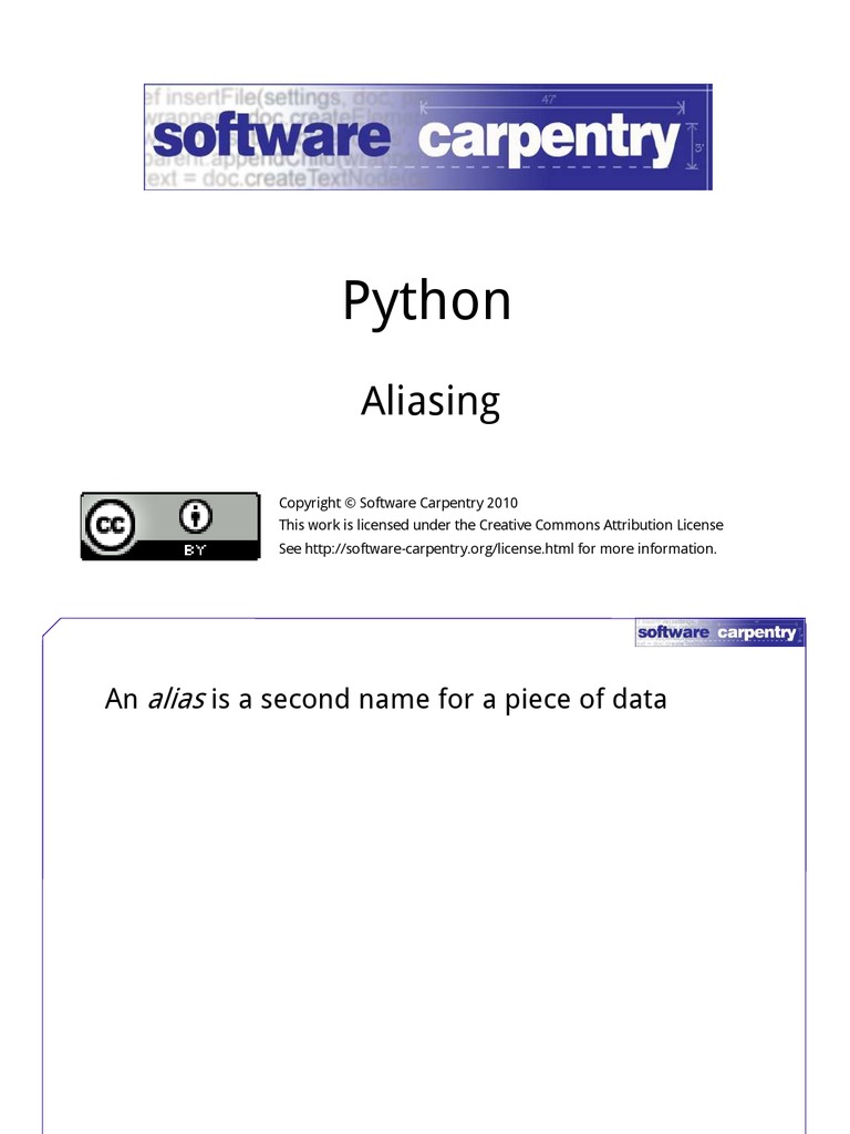 Python Alias | Download Free PDF | Software Development | Information ...