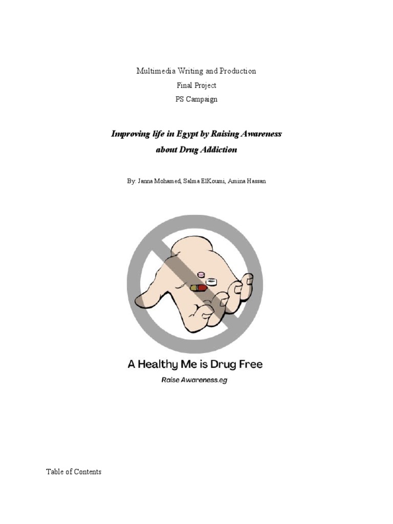 A Healthy Me Is Drug Free Ps Campaign | PDF | Substance Abuse | Social ...