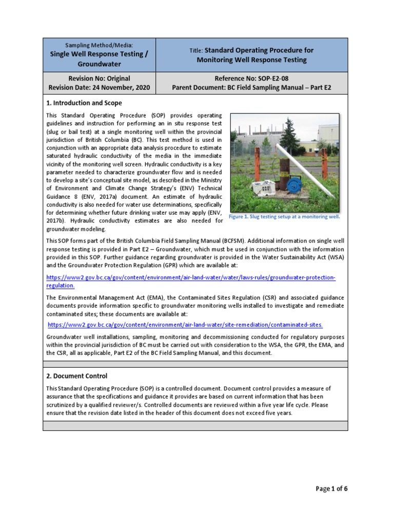 MWaterra Well Slug For Aquifer Characterisation | PDF | Aquifer | Tide