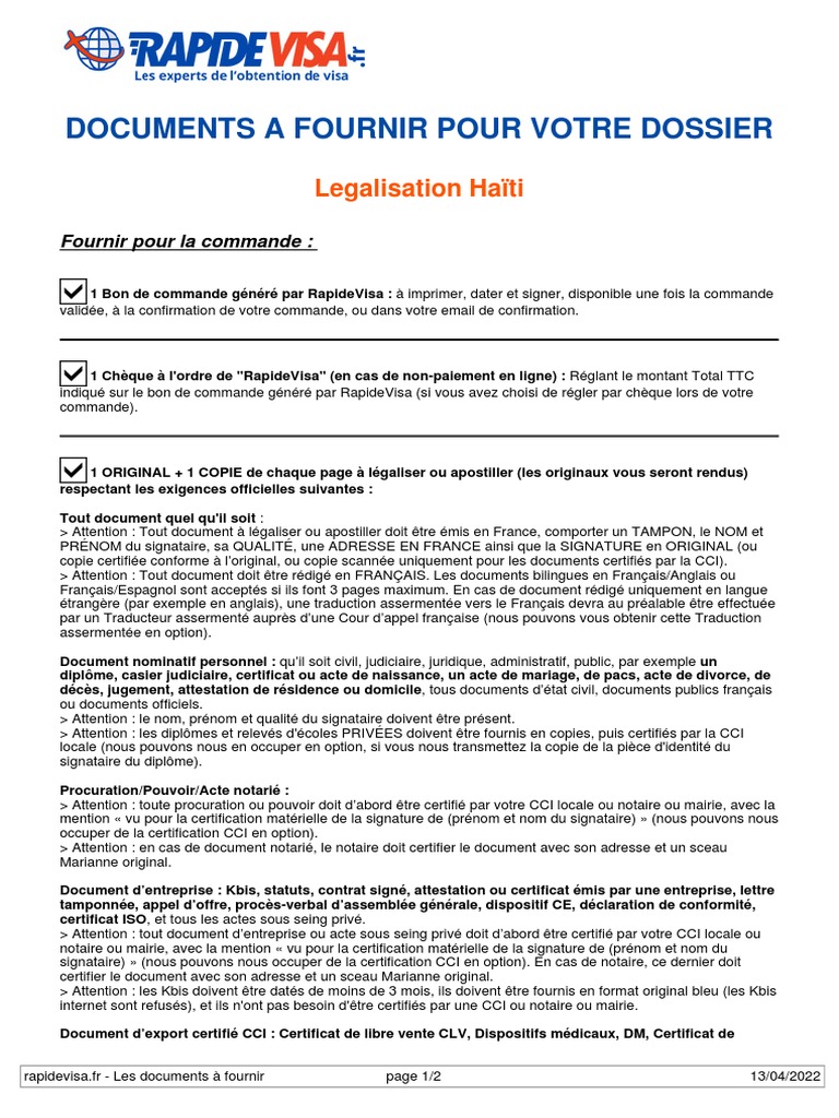 Documents A Fournir | PDF | Langue française | Traductions