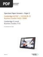 9708 Example Candidate Responses Paper 2 (For Examination From 2023 ...