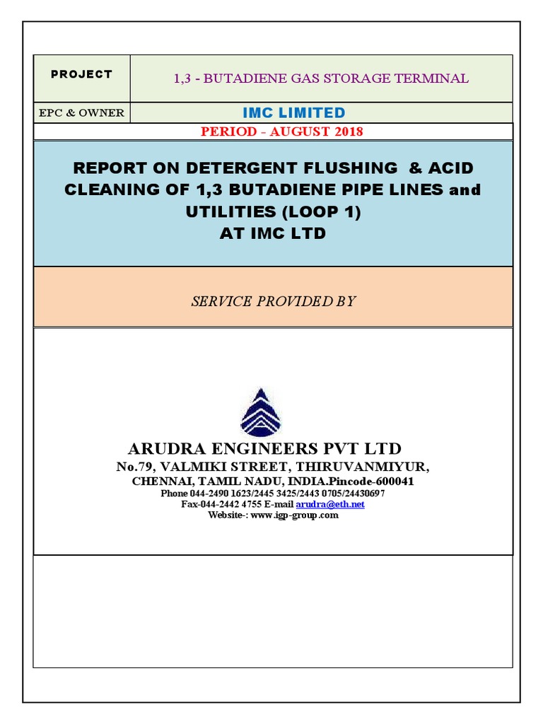 Imc Pipelines Loop 1 | PDF | Water | Alkalinity
